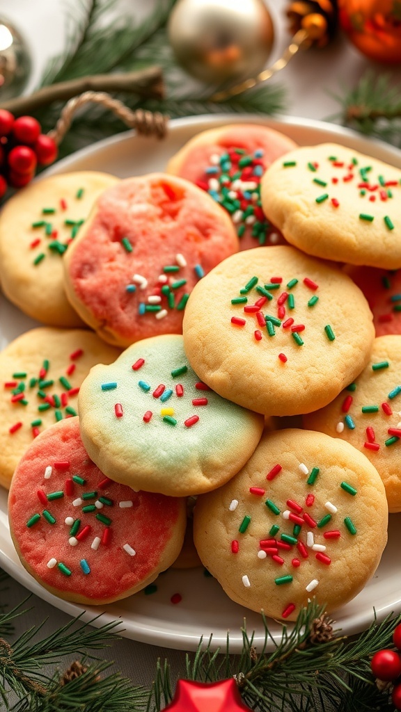 Festive Christmas Cookies with Sprinkles Recipe