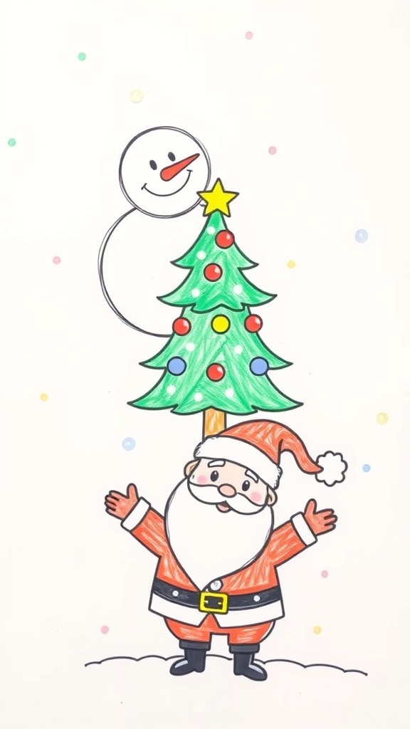 Cute and Simple Christmas Drawings