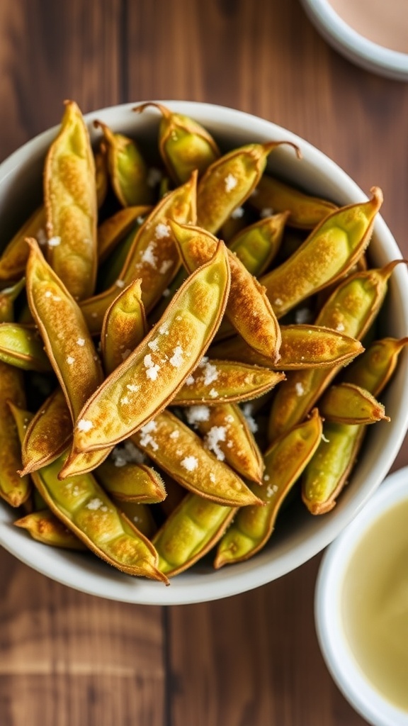 Crispy Baked Edamame Recipe
