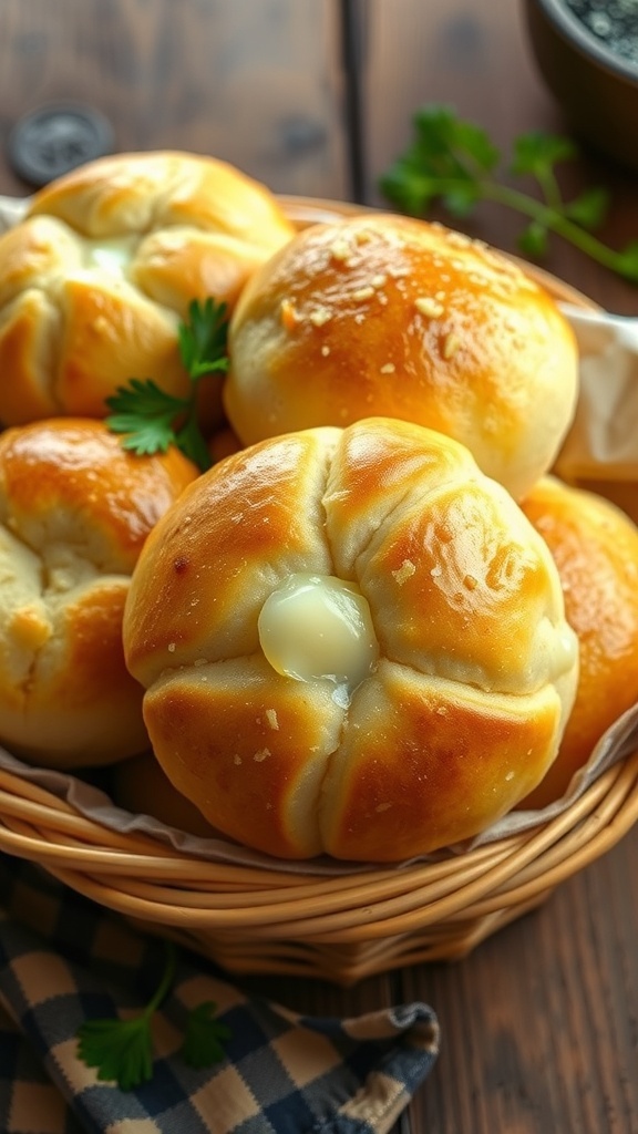 Garlic Bread Machine Rolls Recipe