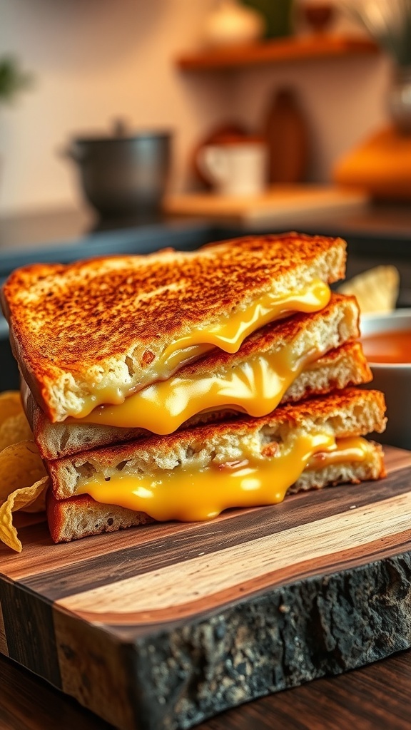 Oven-Baked Grilled Cheese Sandwiches
