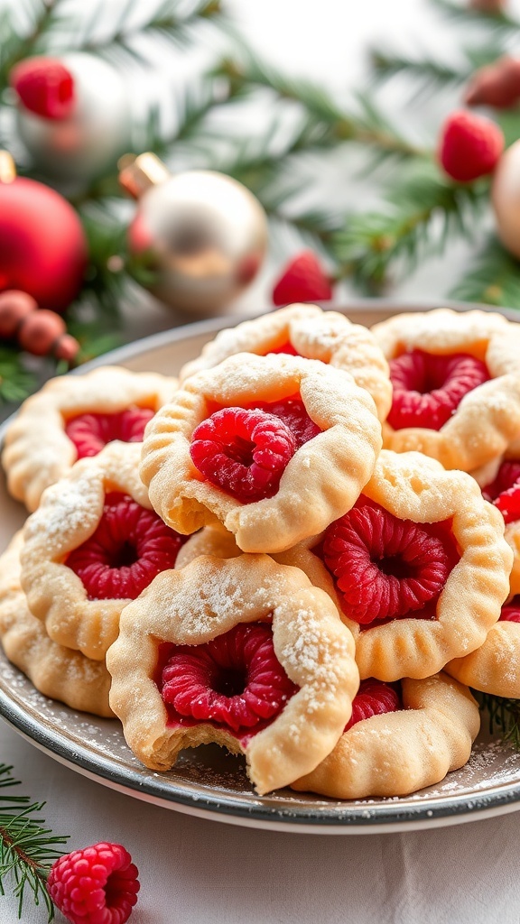 Raspberry Christmas Cookies Recipe