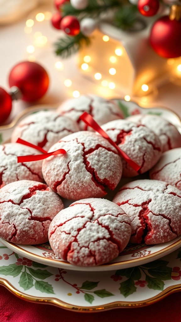 Christmas Red Velvet Cake Mix Cookies Recipe