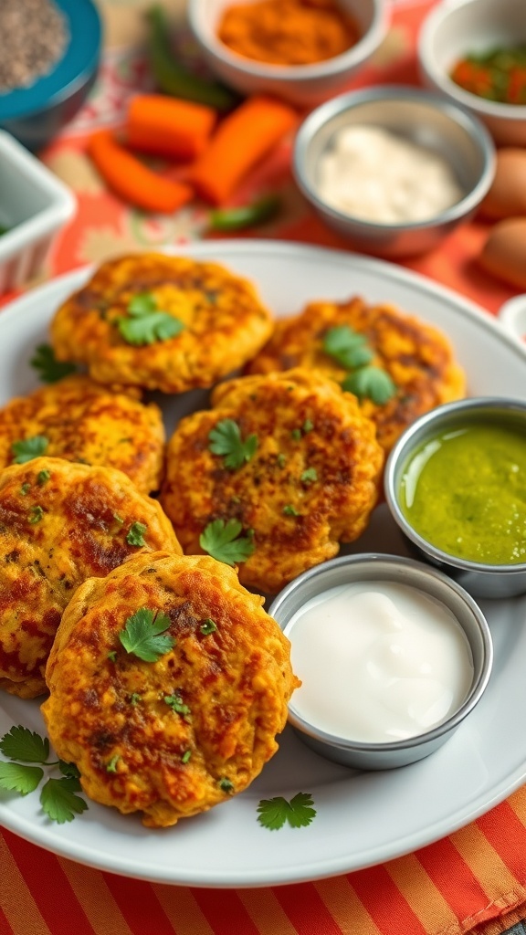 Spicy Indian Vegetable Patties Recipe