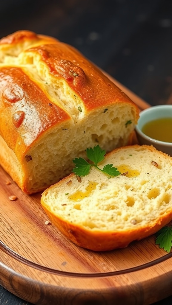 Homemade Yeast Garlic Bread Recipe