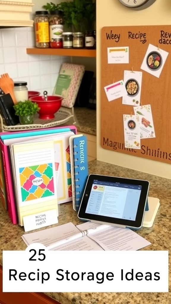 Creative Recipe Storage Ideas