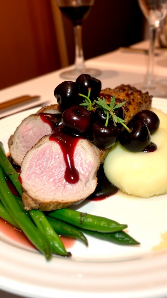 Duck Breast with Cherry Sauce Recipe