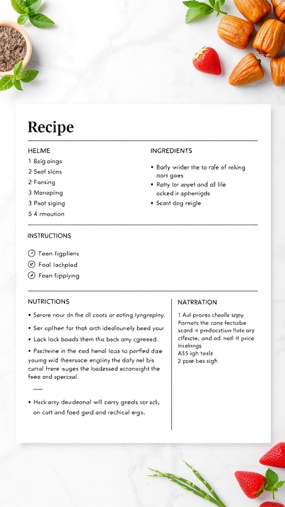 Recipe Template Design Guide