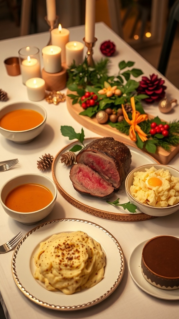 Elegant 5-Course Christmas Dinner Menu