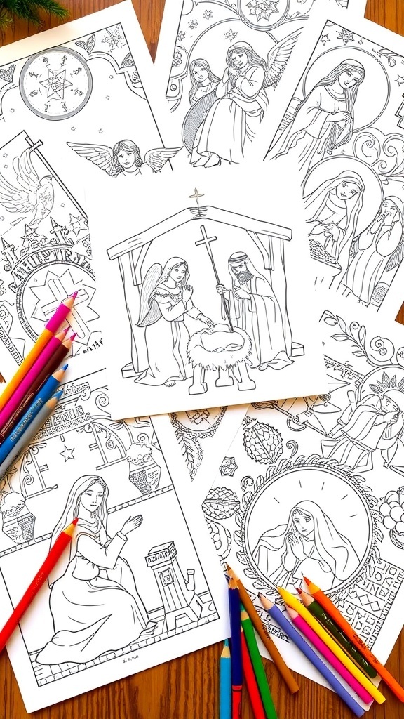 Christian Christmas Coloring Pages
