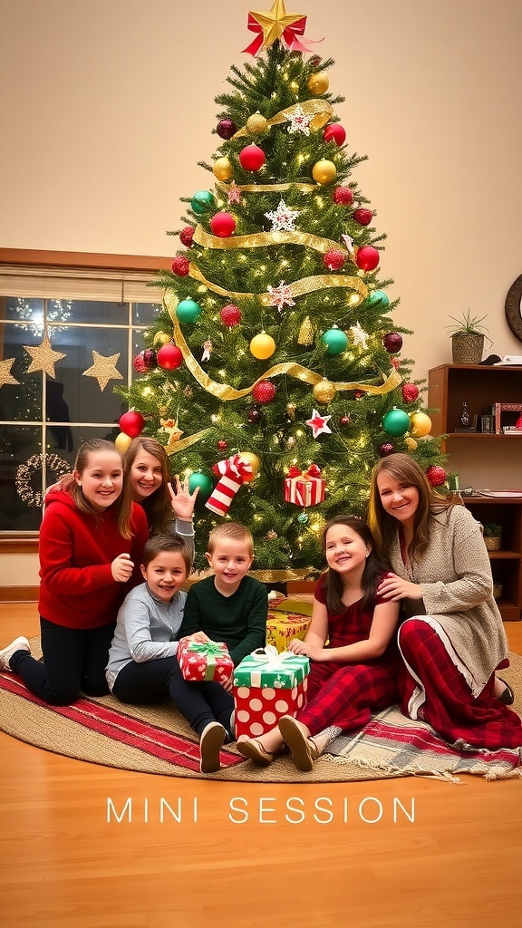 Christmas Tree Mini Session Photography