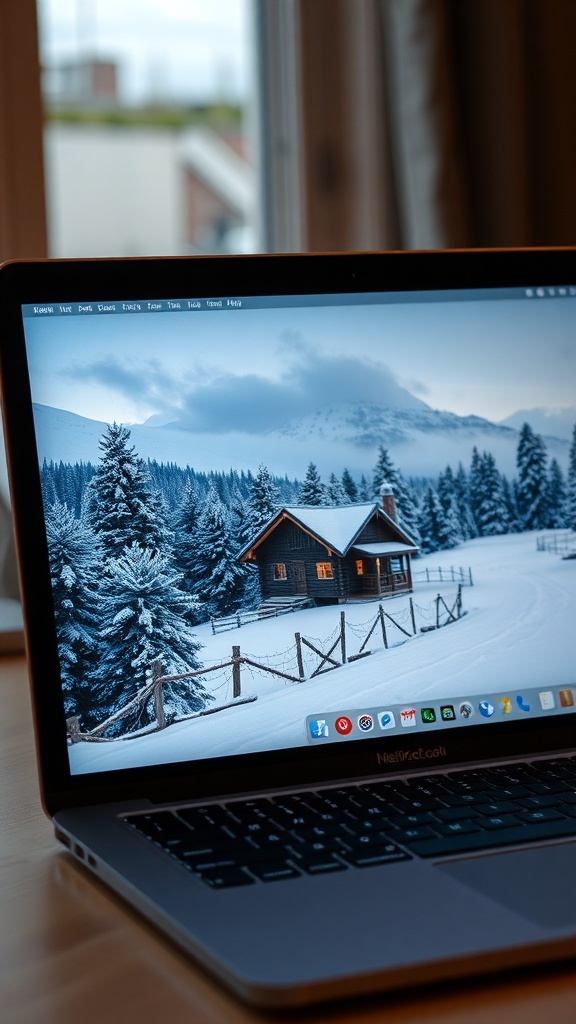 High-Quality Aesthetic Christmas MacBook Wallpaper