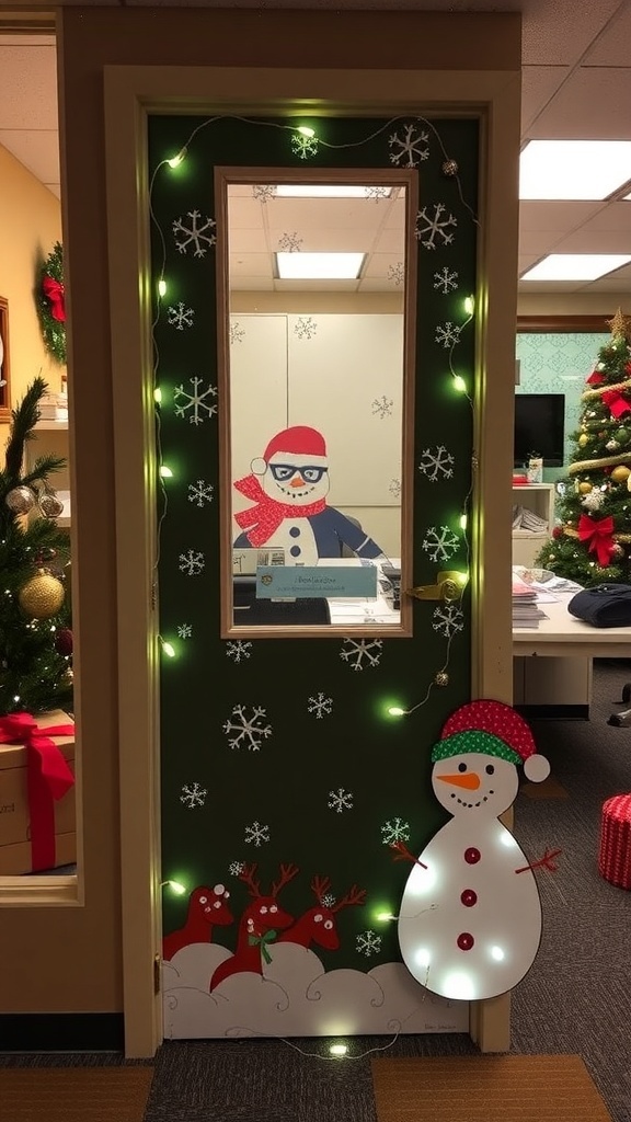Office Winter Wonderland Door Decorating Contest