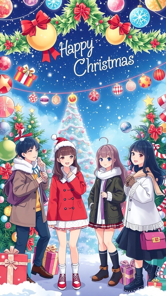 K-Pop Christmas Drawing Ideas