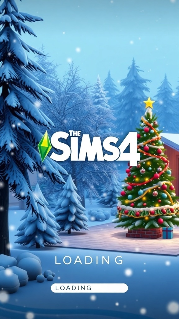 Sims 4 Christmas Loading Screen Aesthetic