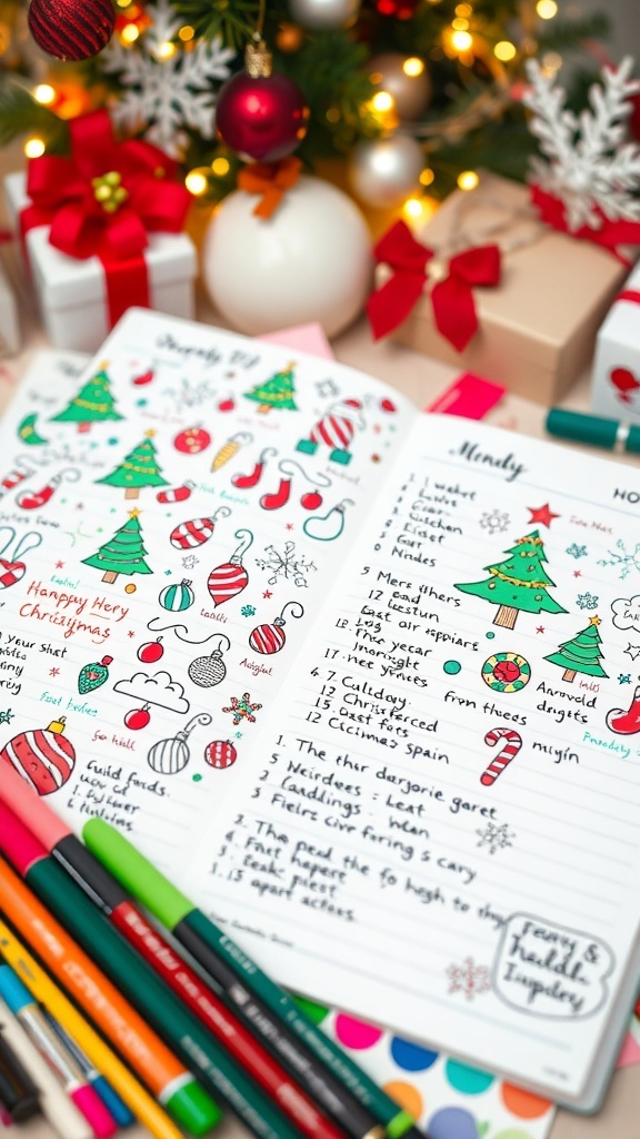 Christmas Doodles Planner