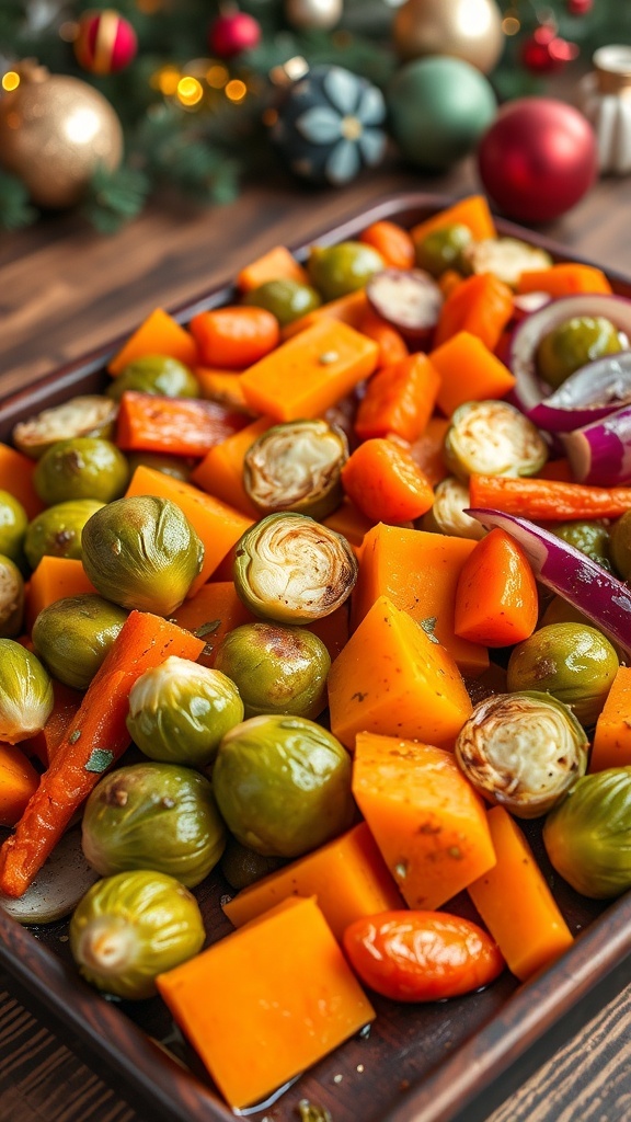 Roasted Christmas Dinner Vegetables Recipe