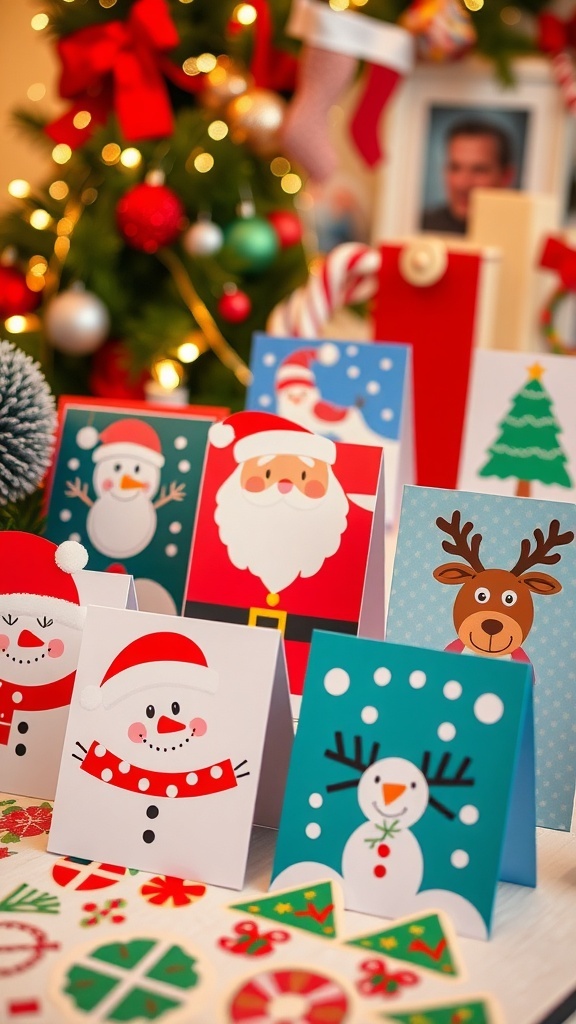 Creative Cartoon Christmas Card Ideas