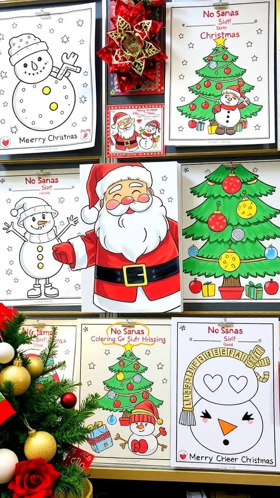 2000s Christmas Coloring Pages