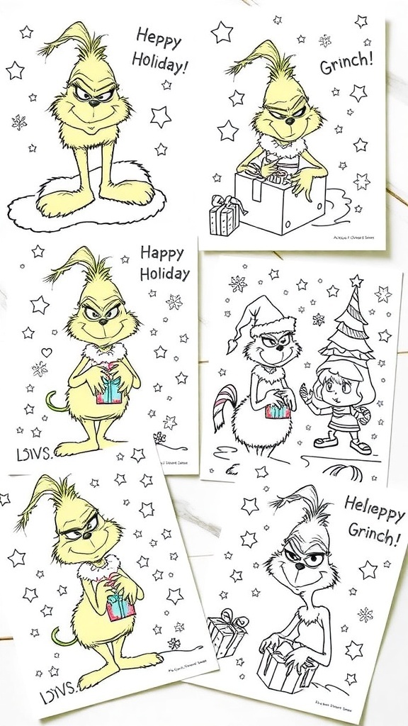 Grinch Christmas Coloring Pages