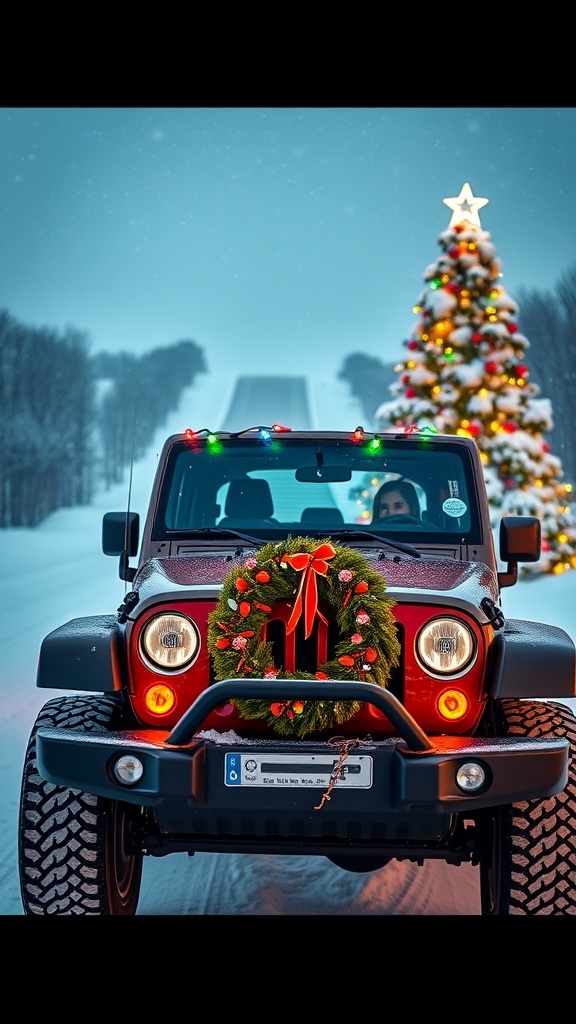 Creative Jeep Christmas Card Photo Ideas