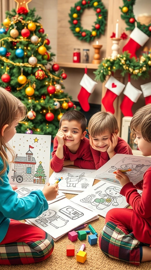 Christmas Coloring Pages for Kindergarten