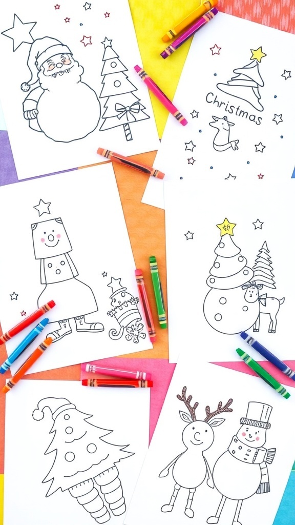 Christmas Coloring Pages for Toddlers