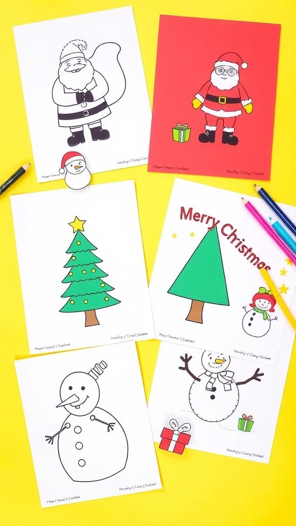 Christmas Coloring Pages for 3-Year-Olds