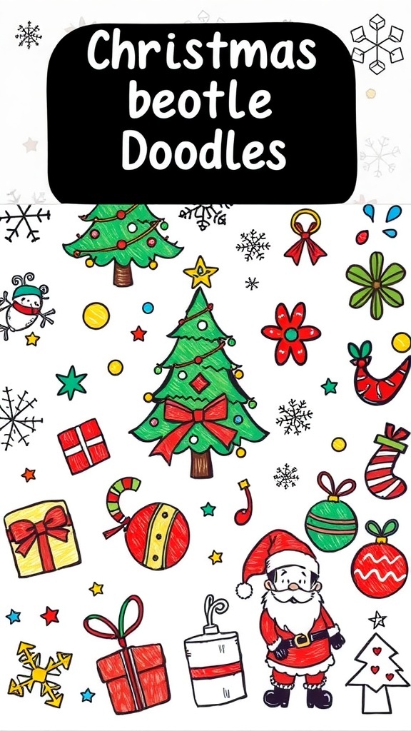 How to Draw Christmas Doodles
