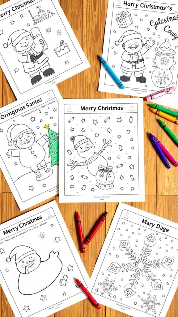 Christmas Coloring Pages for Preschoolers