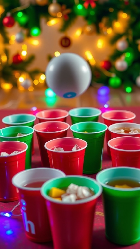 Christmas Beer Pong Game