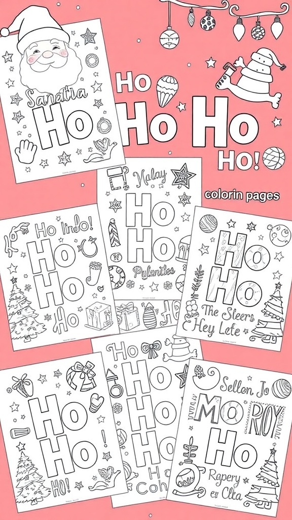 Christmas Coloring Pages: Ho Ho Ho Fun