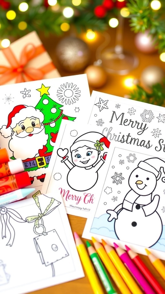 Christmas Coloring Pages for 1st Graders