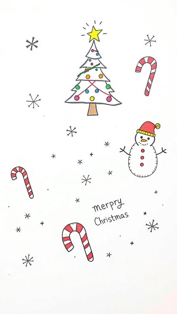 Easy Christmas Doodles for Beginners