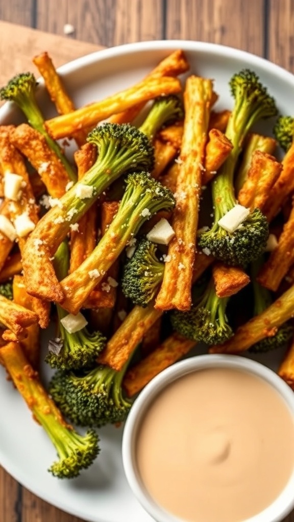 Crispy Air Fryer Broccoli Stem Fries Recipe