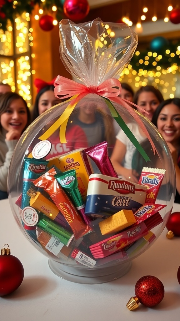 Saran Wrap Ball Game for Christmas Parties