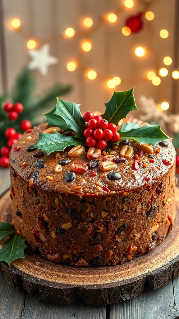 Simple Christmas Cake Recipe in 2 Steps