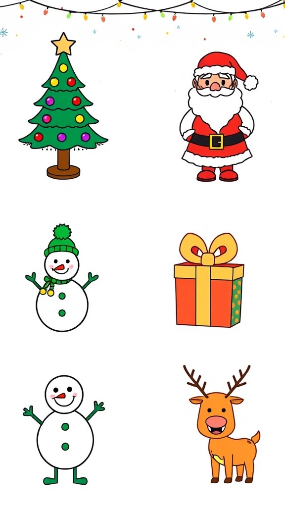 Simple Christmas Drawing Ideas