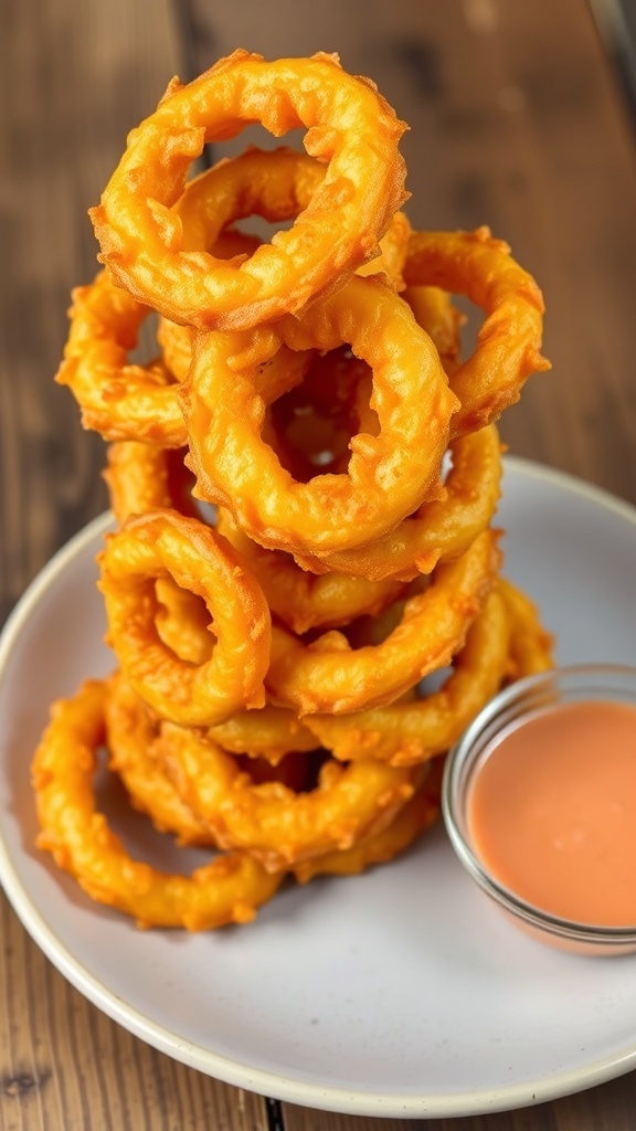Crispy Onion Rings with Just 2 Ingredients