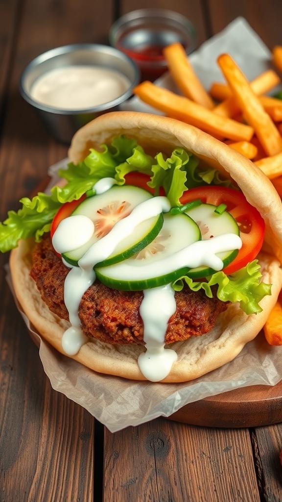 Pita Bread Burgers Recipe