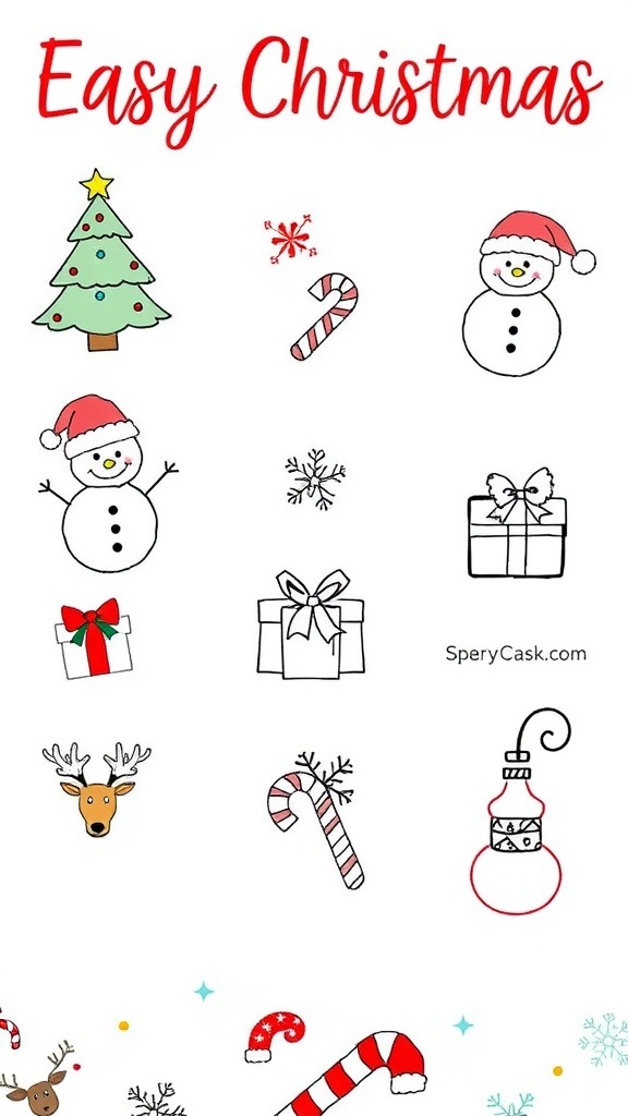 Easy Christmas Doodles to Draw