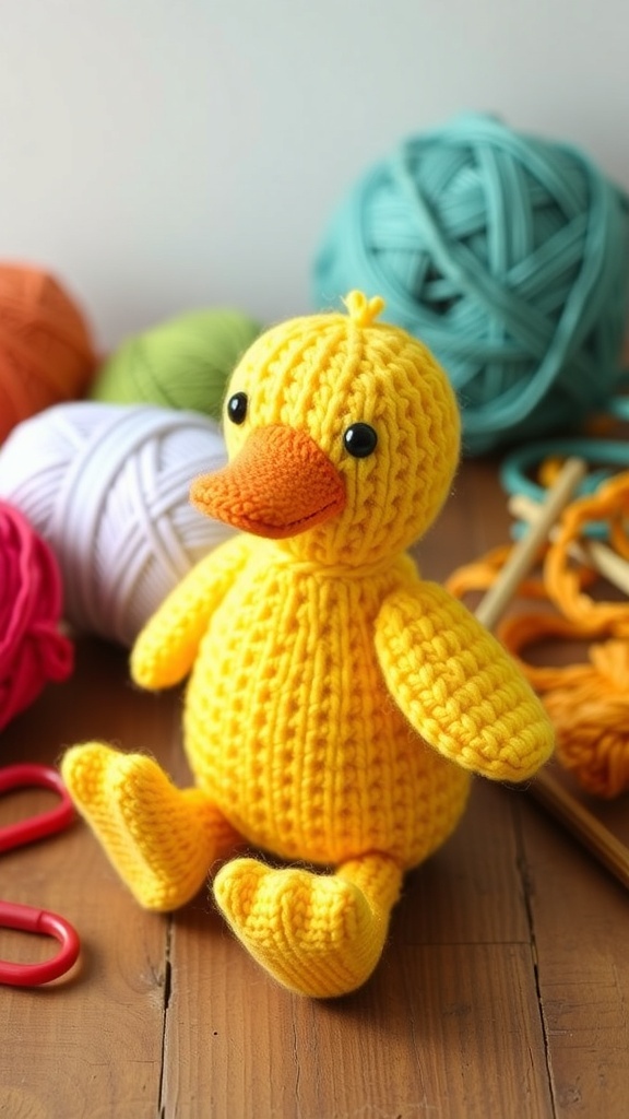Cute Duck Knitting Pattern