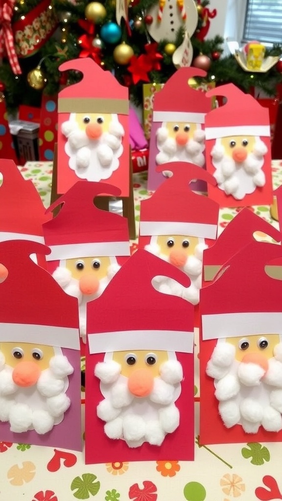 Easy Handmade Santa Christmas Cards for Kids