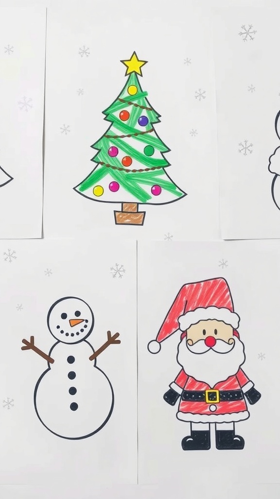 Easy Christmas Drawing Ideas for Beginners