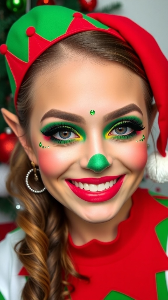 Festive Christmas Elf Makeup Tutorial