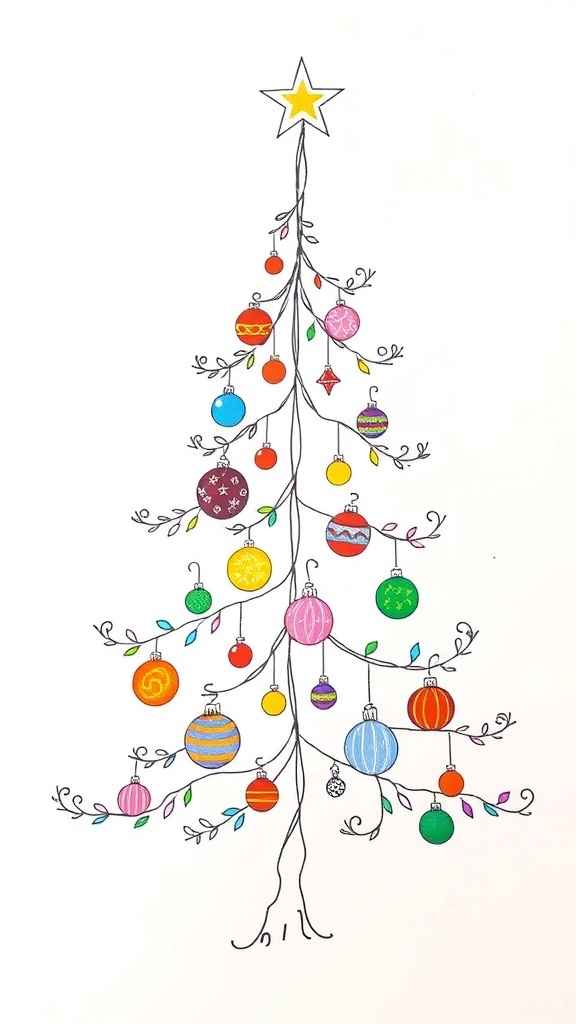 Christmas Tree Drawing Guide – bloomvara.com