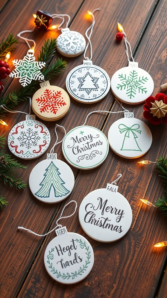 DIY Christmas Ornament Drawings