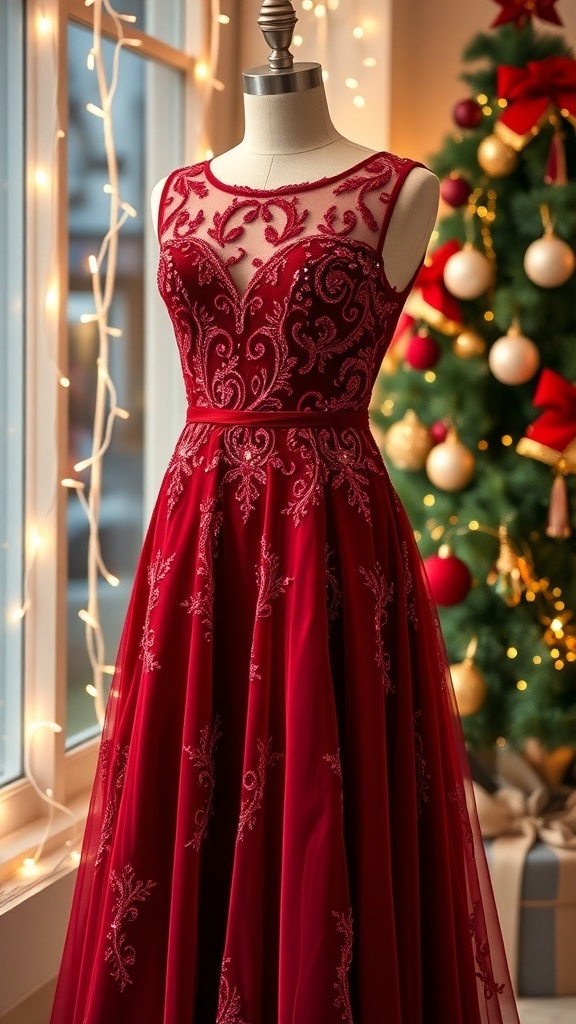 Elegant Christmas Evening Dress Recipe