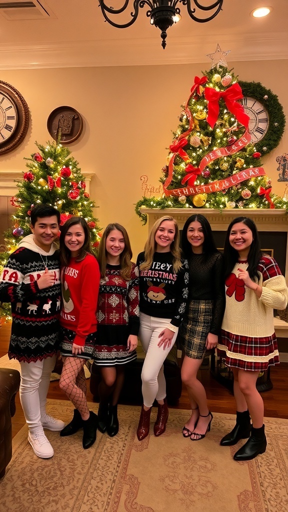 Festive Christmas Outfit Ideas for Home Parties