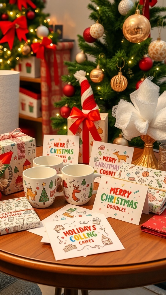 Creative Christmas Doodle Gift Ideas